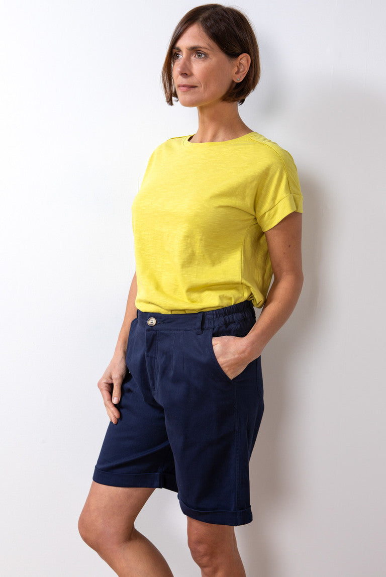 Lily & Me Lb008n Marine twill short twill – Velvet Ramsbottom