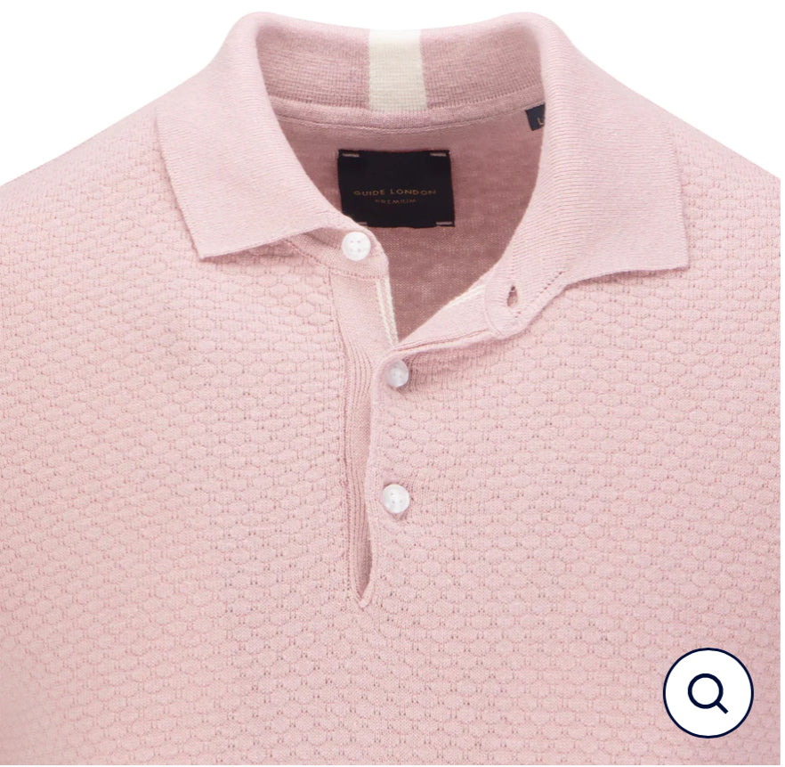 SHORT SLEEVE COTTON LINEN BLEND POLO – Velvet Ramsbottom