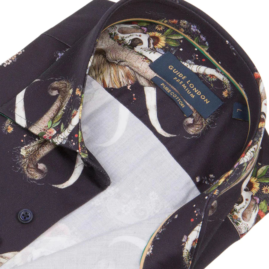 LONG SLEEVE ELEPHANT NATURE PRINT SHIRT – Velvet Ramsbottom